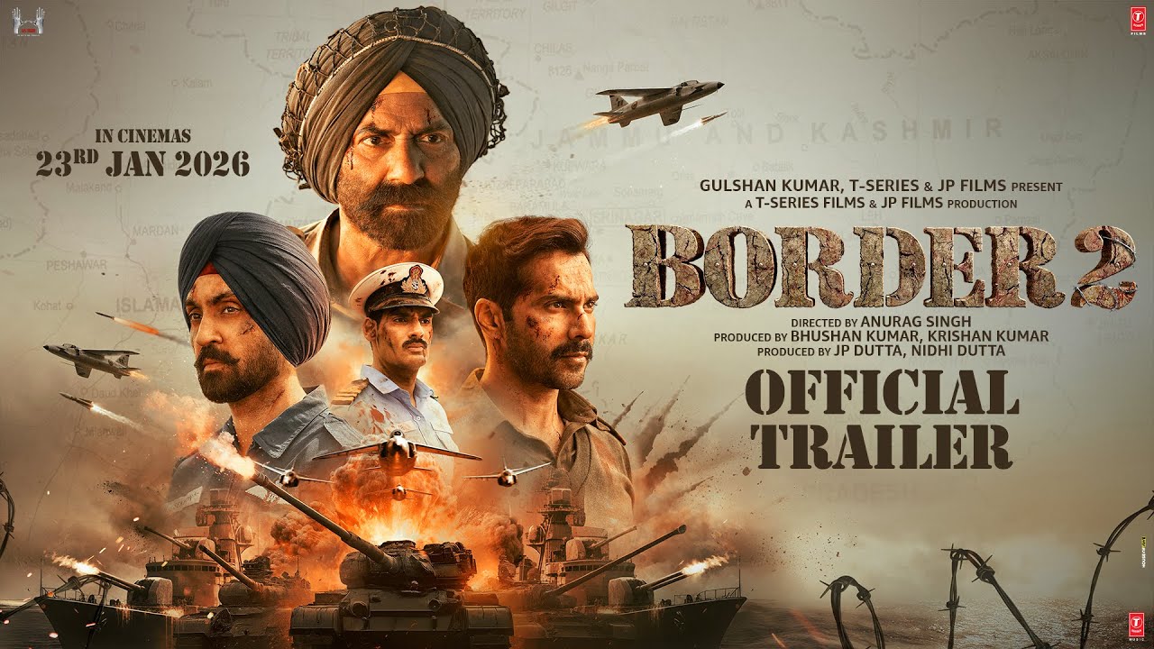 Border 2 Trailer: Varun Dhawan, Diljit Dosanjh, and Ahan Shetty join ...